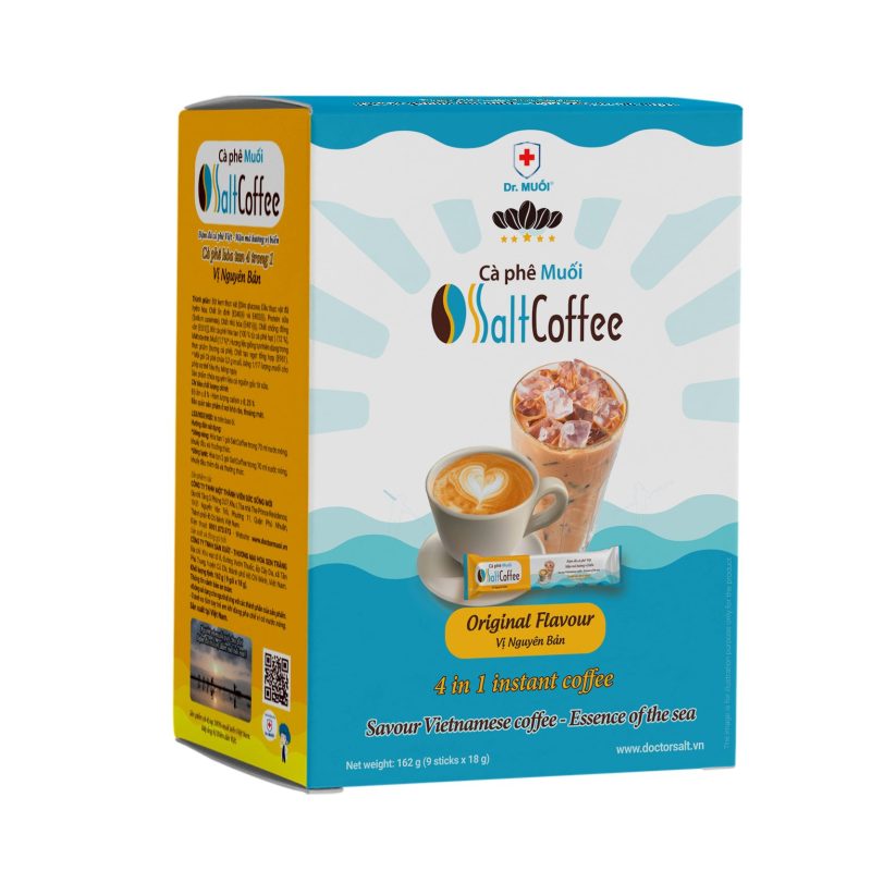Boxed Instant SaltCoffee 9 package - Dr. Muối
